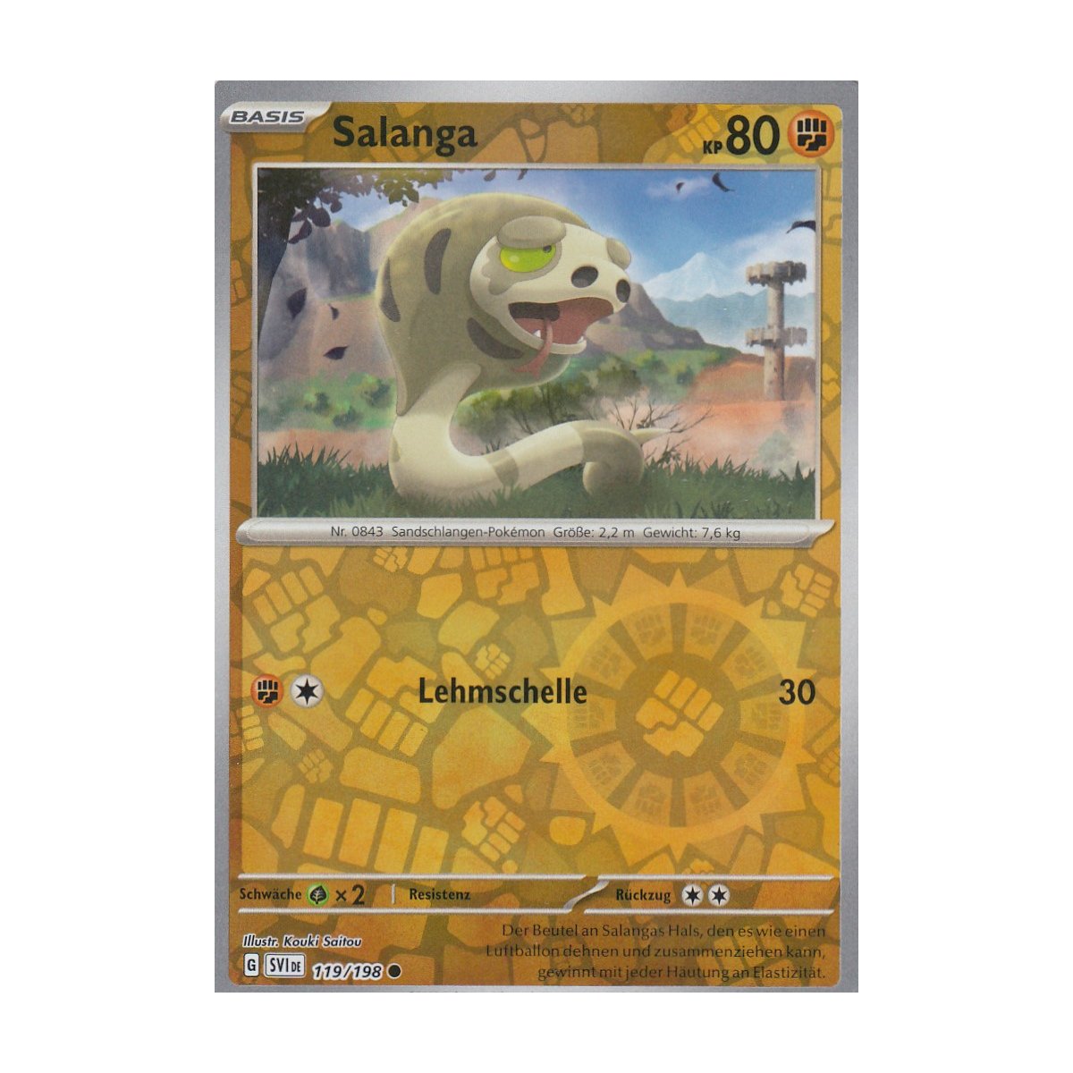 Salanga 119/198 REVERSE HOLO Karmesin und Purpur Pokemon Karte kaufen