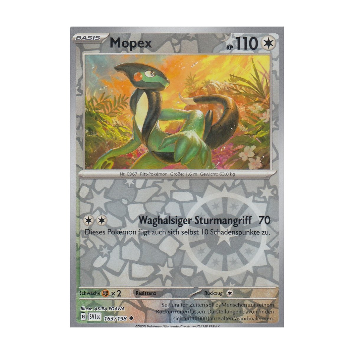 Mopex 163/198 REVERSE HOLO Karmesin und Purpur Pokemon Karte kaufen