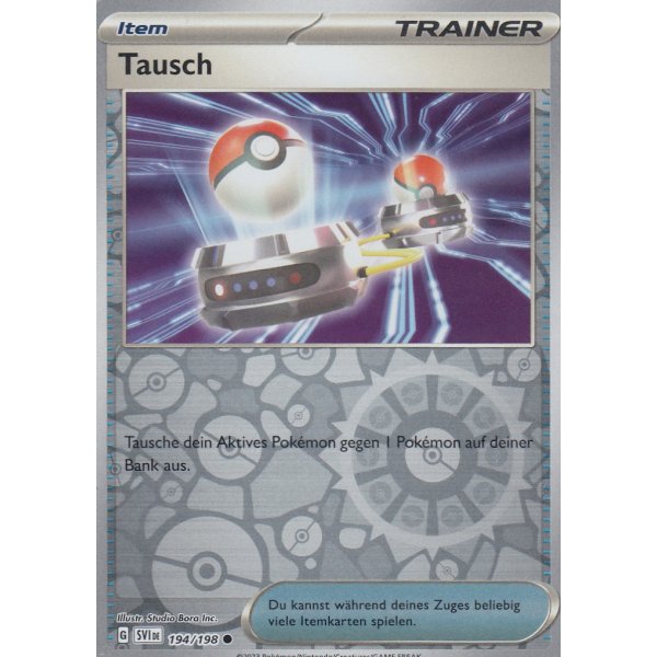 Tausch 194/198 REVERSE HOLO Karmesin und Purpur Pokemon Karte kaufen