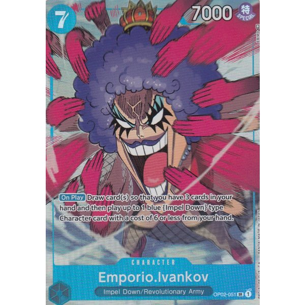 Emporio.Ivankov Alternate Art (Parallel Rare) OP02-051-ALT Paramount ...