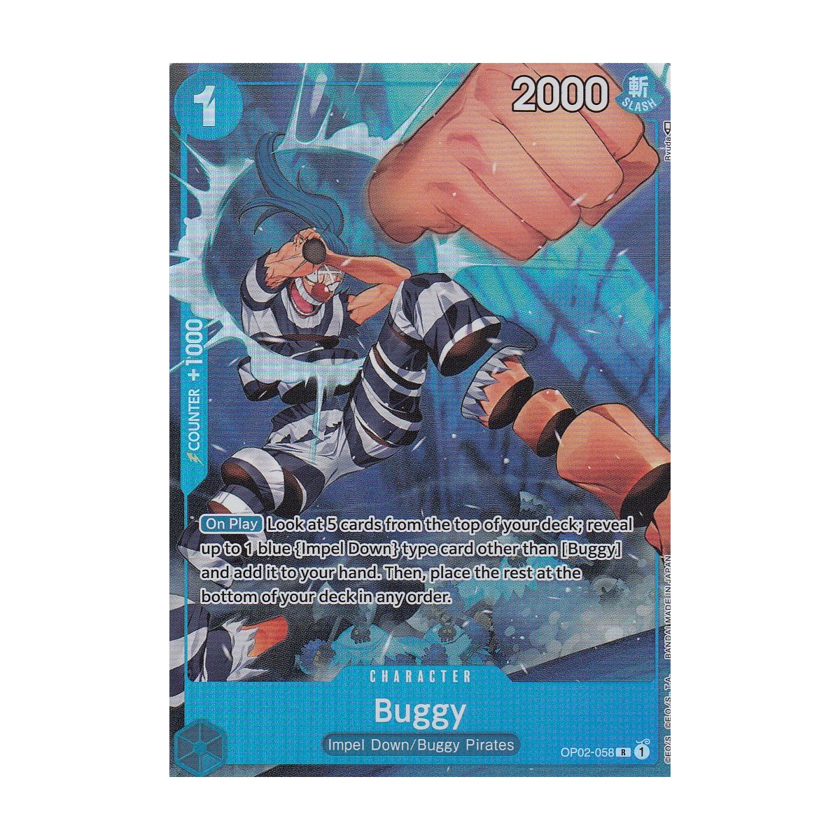 Buggy Alternate Art (Parallel Rare) OP02-058-ALT Paramount War kaufen