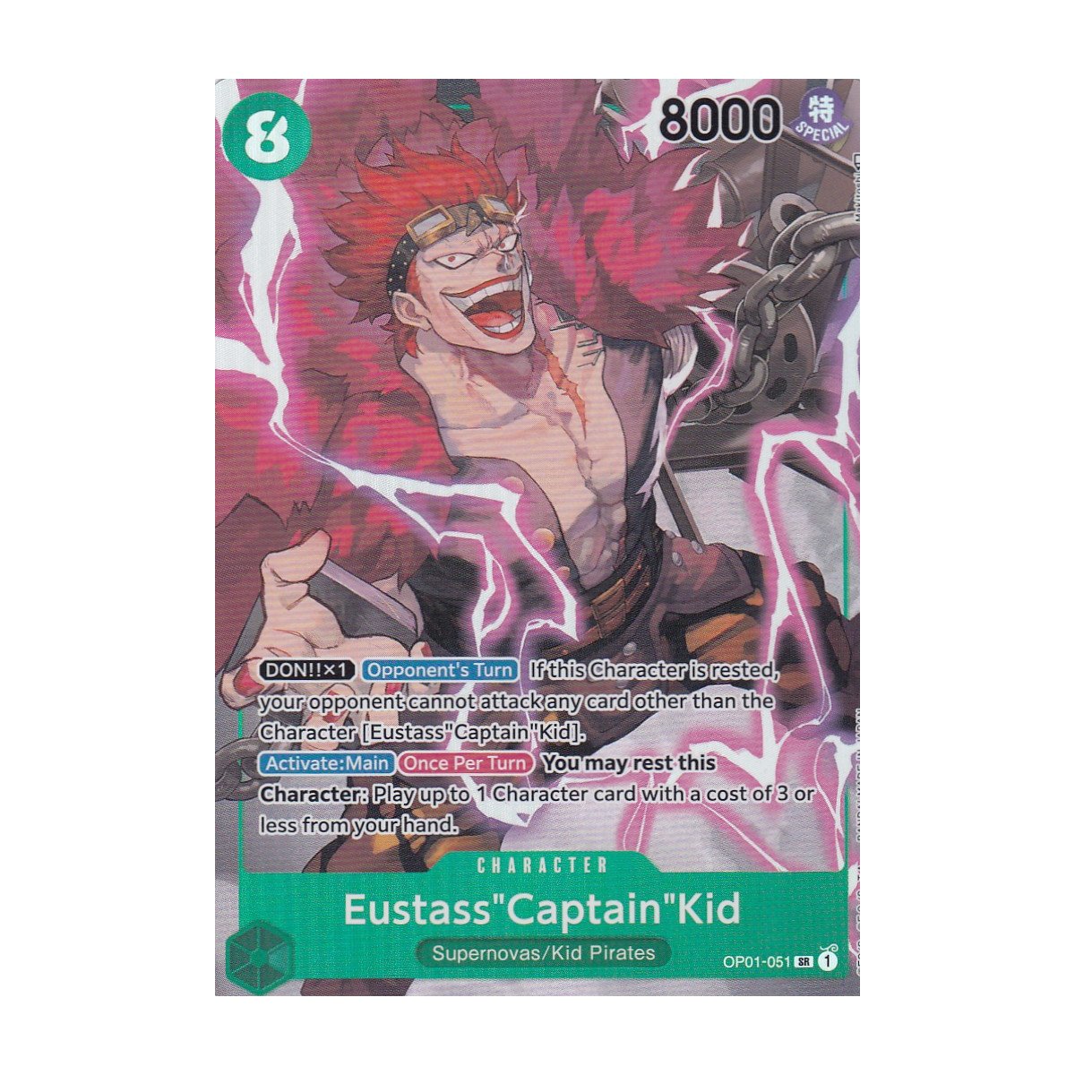 Eustass''Captain''Kid Alternate Art (Parallel Rare) OP01-051-ALT Romance Dawn kaufen