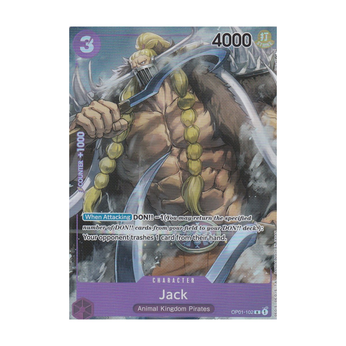 Jack Alternate Art (Parallel Rare) OP01-102-ALT Romance Dawn kaufen