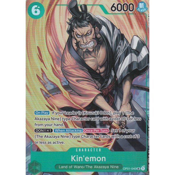 Kin'emon Alternate Art (Parallel Rare) OP01-040-ALT Romance Dawn kaufen