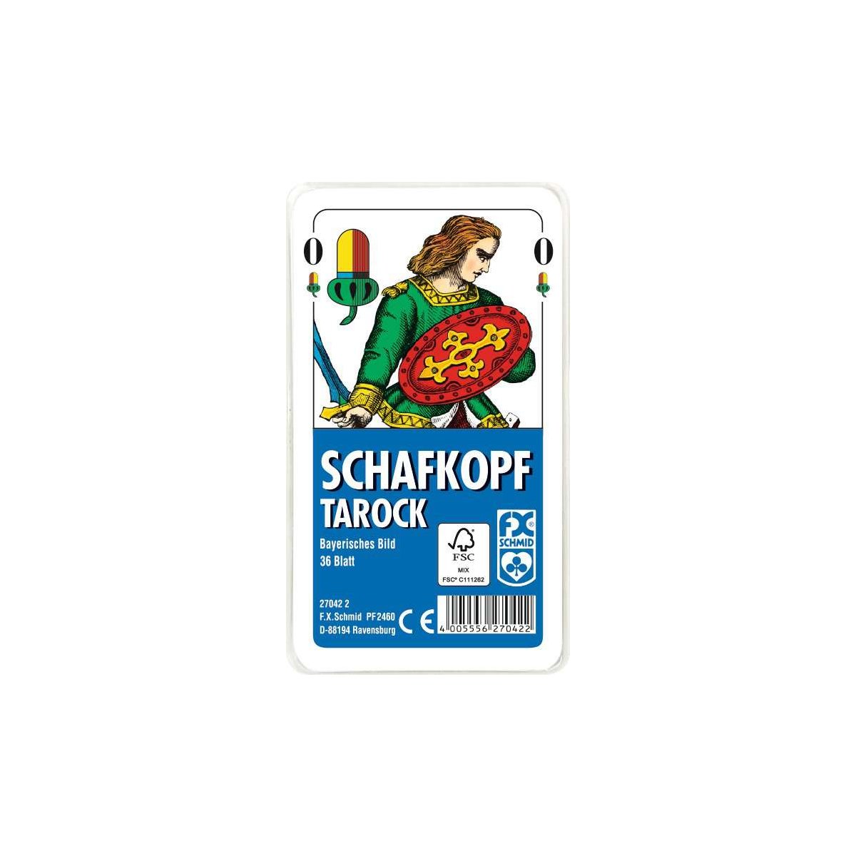 Schafkopf / Tarock (Bayerisches Bild) in Klarsicht-Box Kartenspiel kaufen