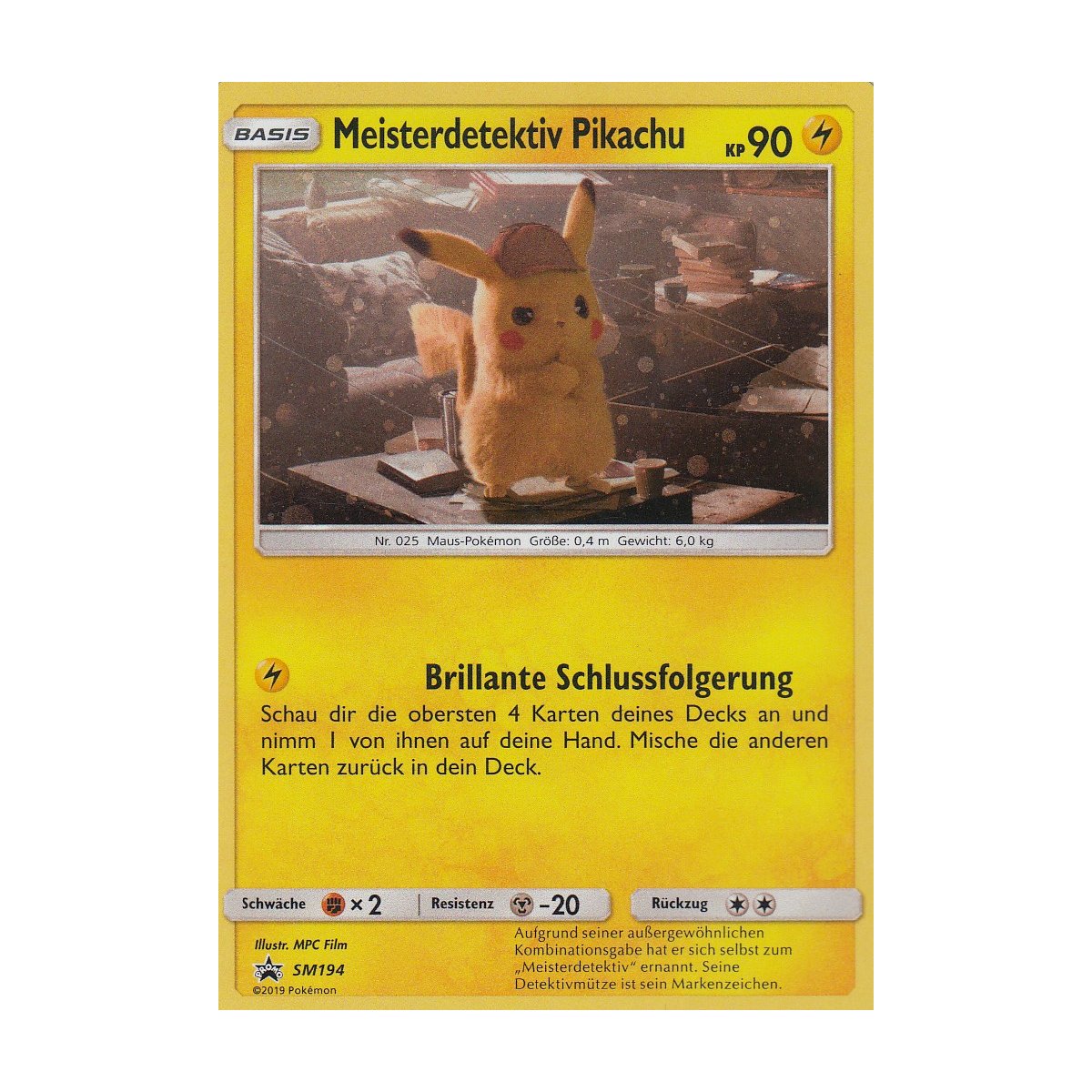 Meisterdetektiv Pikachu SM194 SM Promos Pokemon Karte kaufen