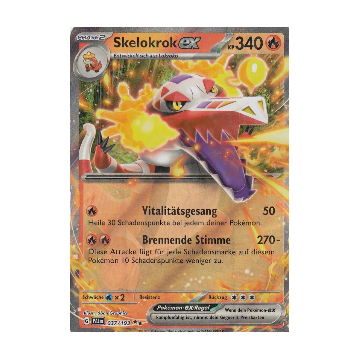Skelokrok ex 037/193 Entwicklungen in Paldea Pokemon Karte kaufen