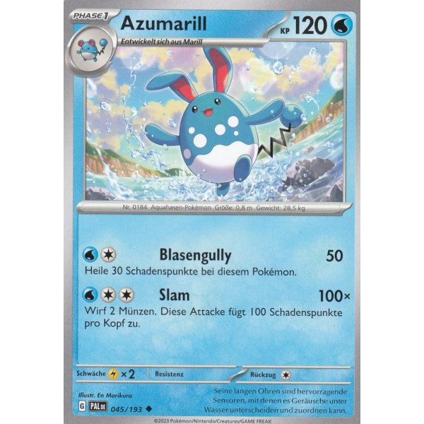 Azumarill 045/193 Entwicklungen in Paldea Pokemon Karte kaufen