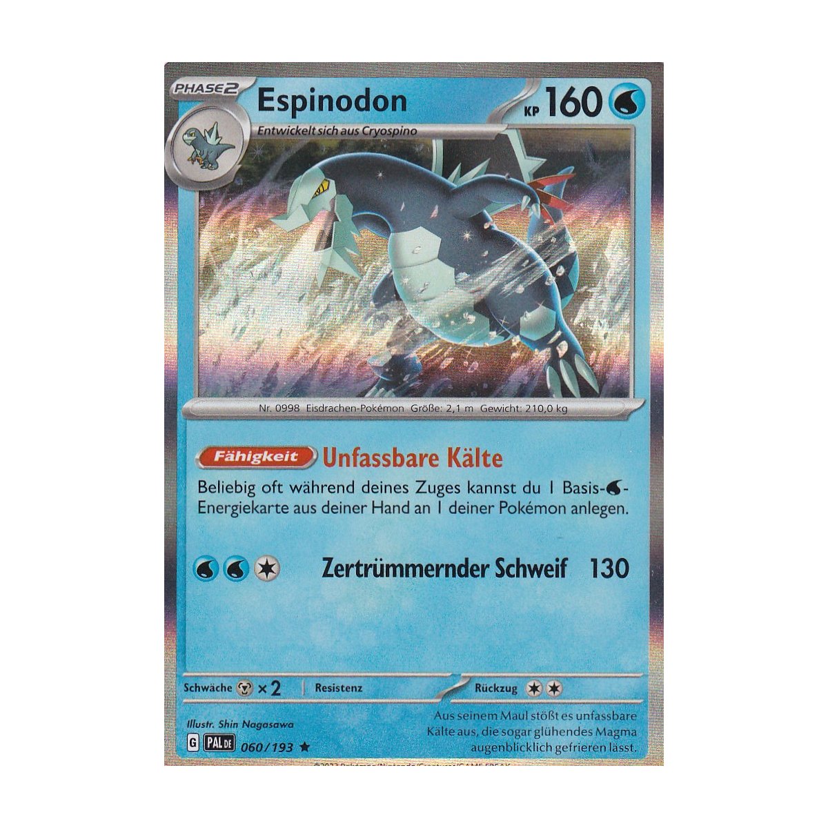 Espinodon 060/193 Holo Entwicklungen in Paldea Pokemon Karte kaufen