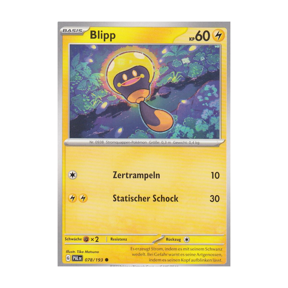 Blipp 078/193 Entwicklungen in Paldea Pokemon Karte kaufen