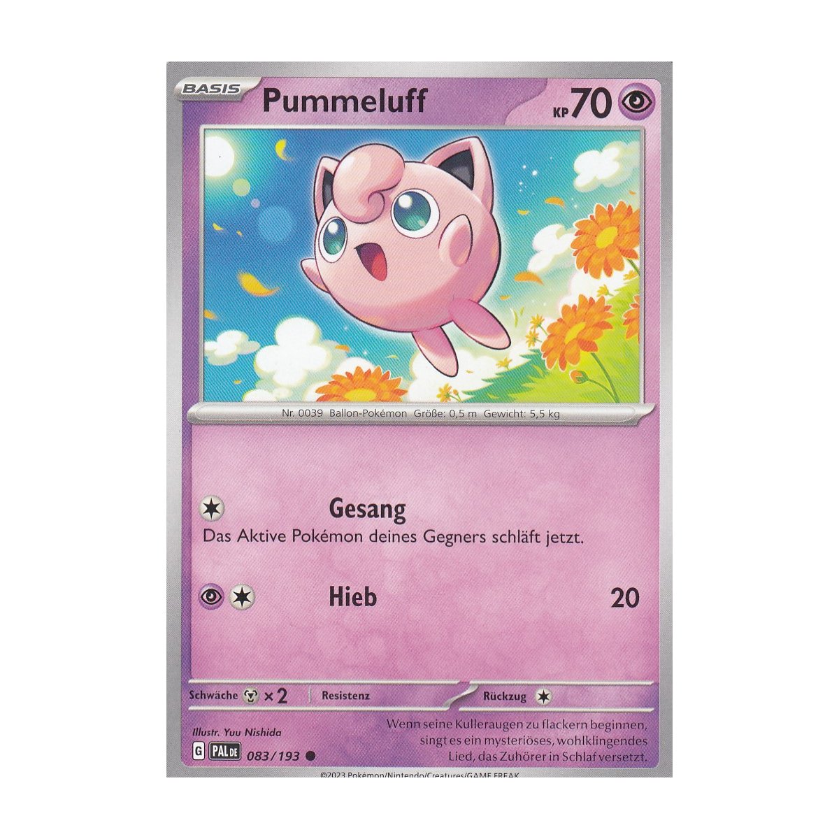 Pummeluff 083/193 Entwicklungen in Paldea Pokemon Karte kaufen