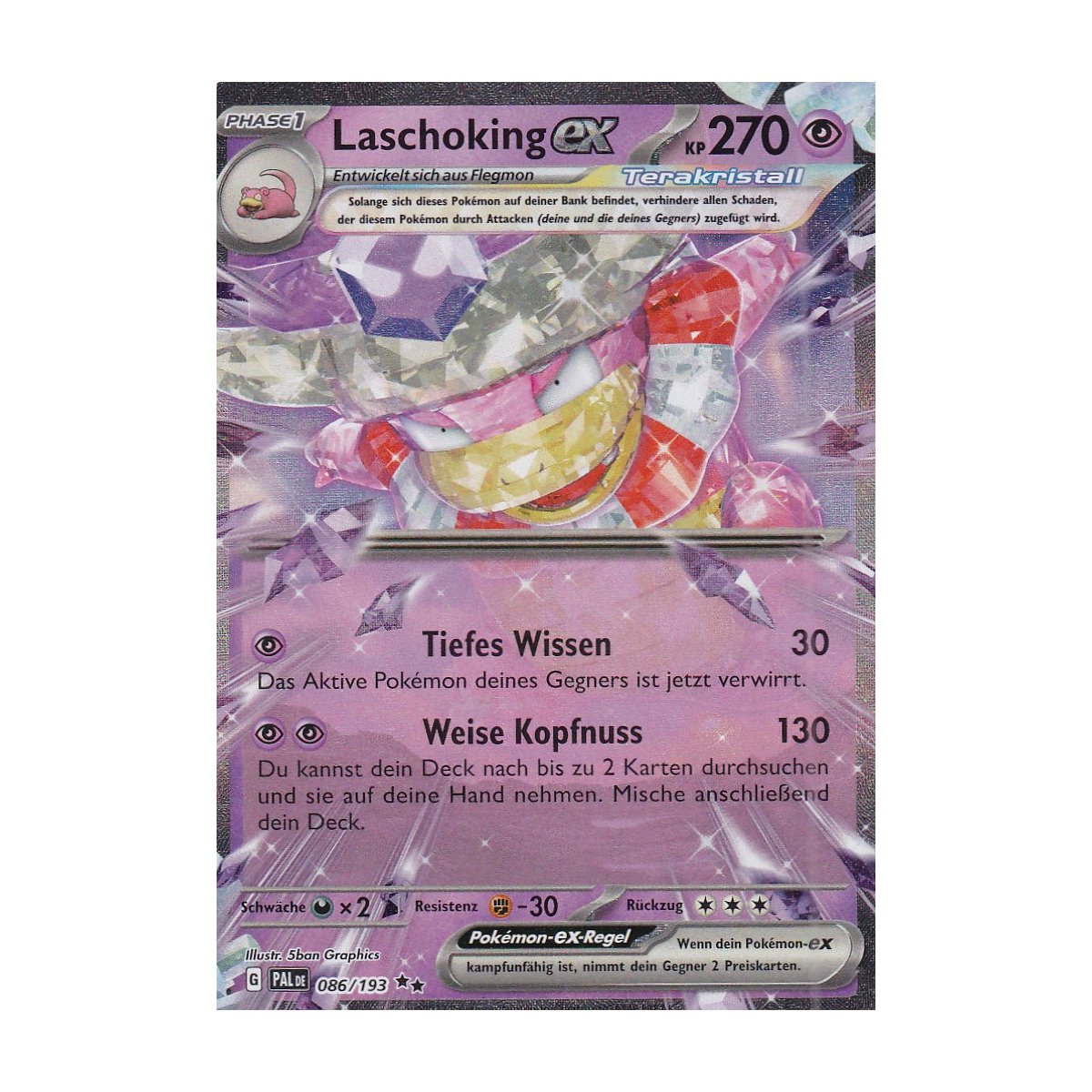 Laschoking ex 086/193 Entwicklungen in Paldea Pokemon Karte kaufen