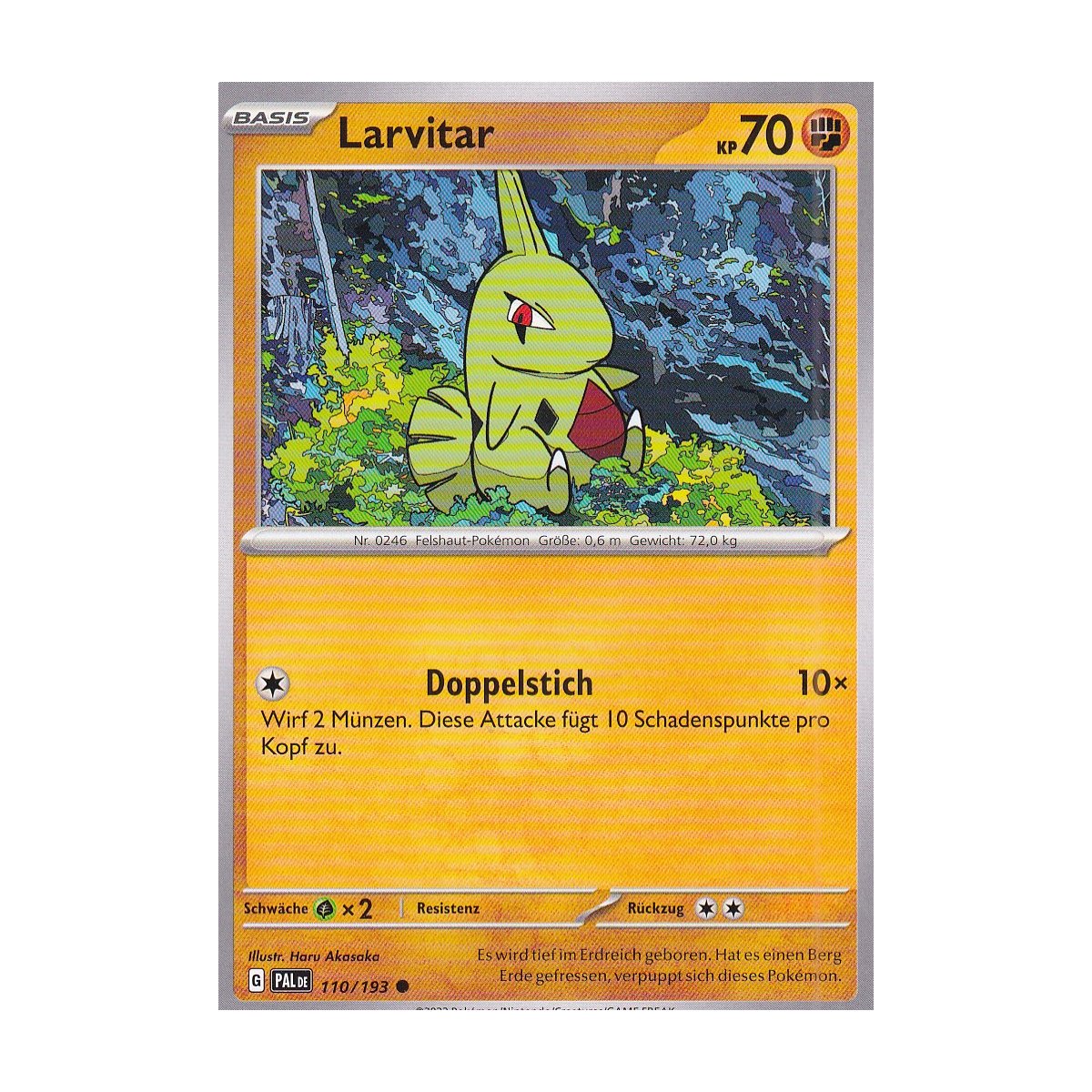 Larvitar 110/193 Entwicklungen in Paldea Pokemon Karte kaufen