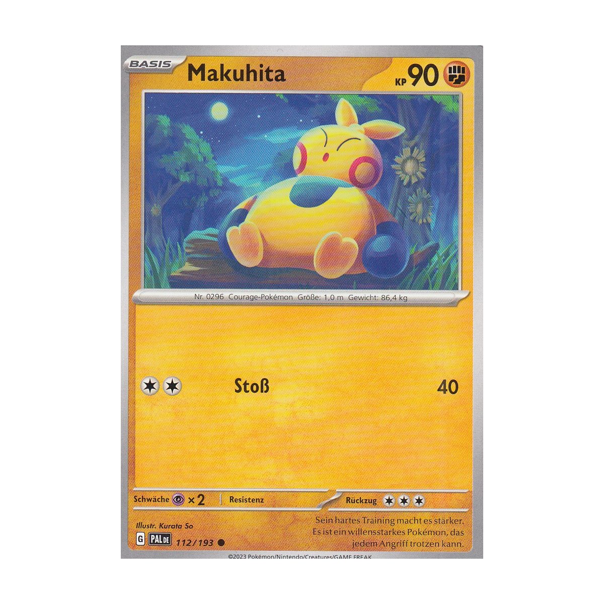 Makuhita 112/193 Entwicklungen in Paldea Pokemon Karte kaufen