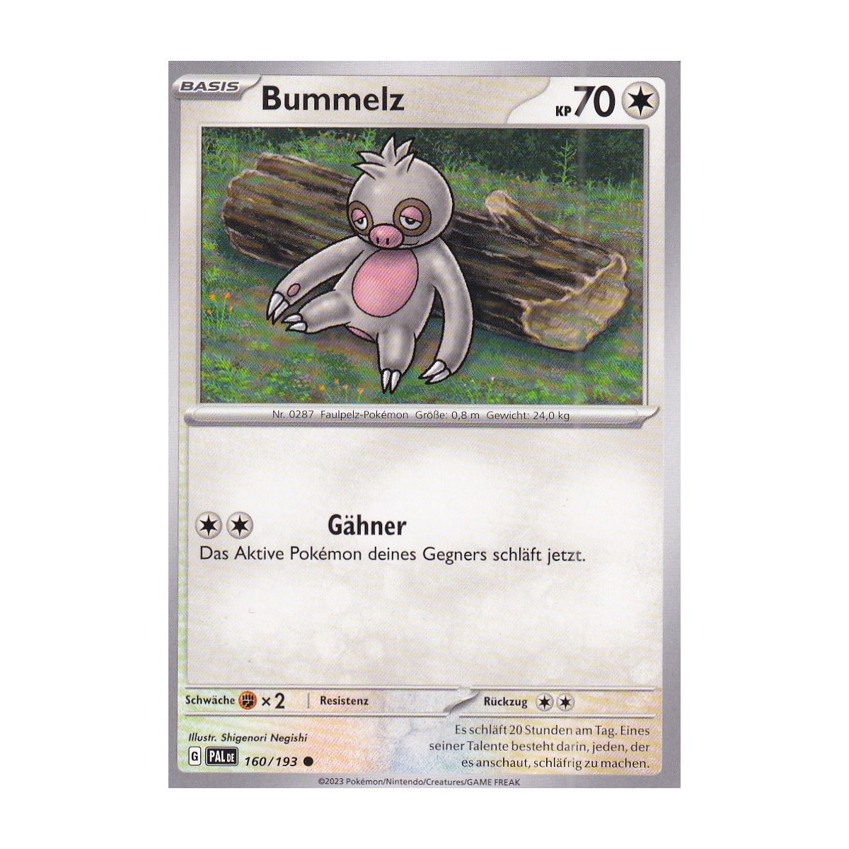 Bummelz 160/193 Entwicklungen in Paldea Pokemon Karte kaufen