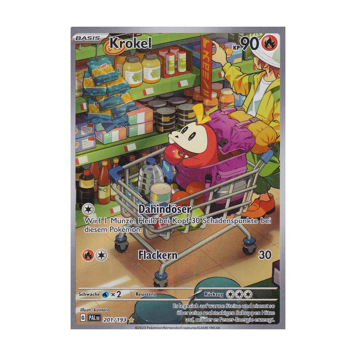 Krokel 201/193 Illustration Rare Entwicklungen in Paldea Pokemon Karte ...