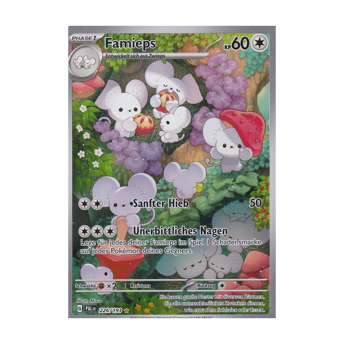 Famieps 226/193 Illustration Rare Entwicklungen in Paldea Pokemon Karte ...