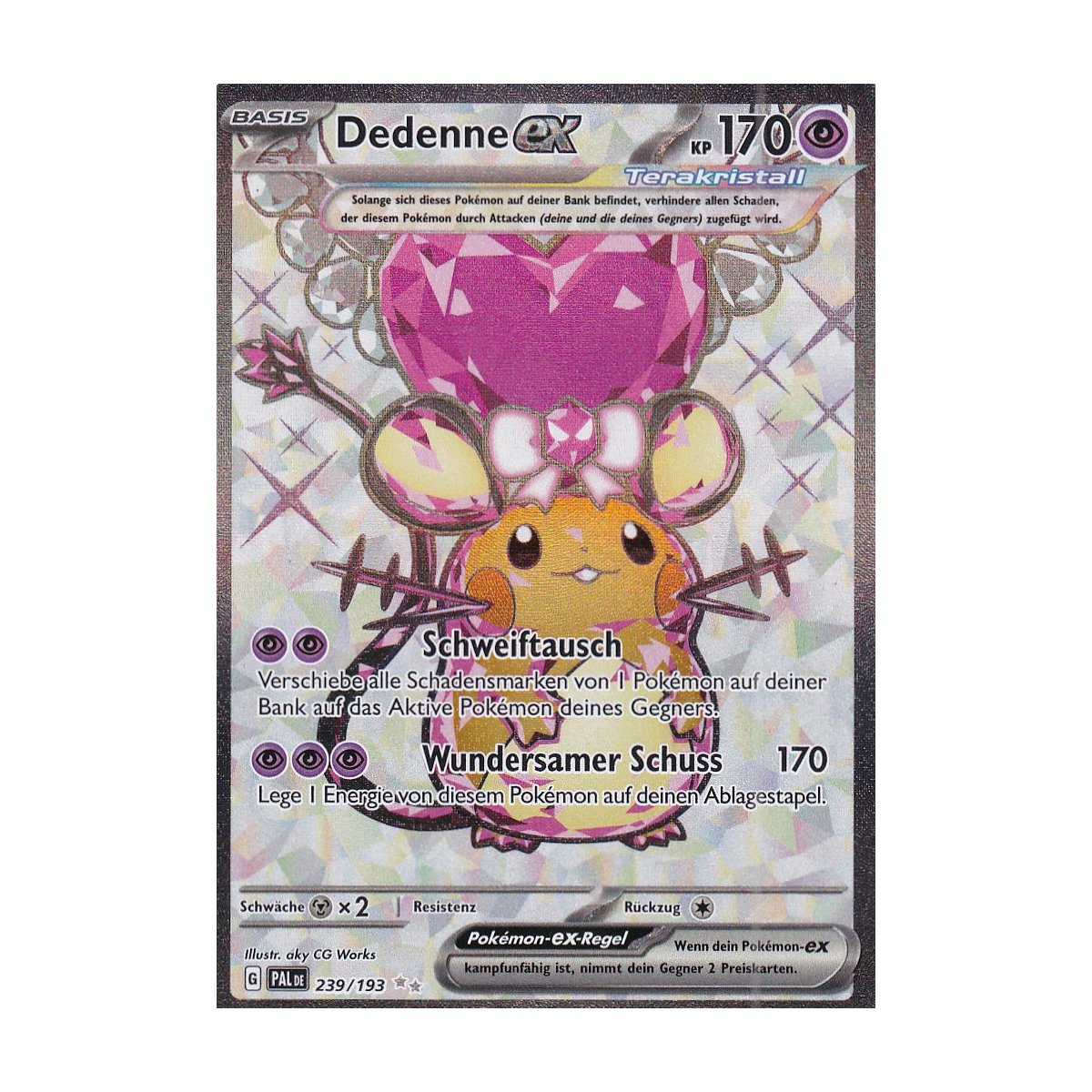 Dedenne ex 239/193 Fullart Entwicklungen in Paldea Pokemon Karte kaufen