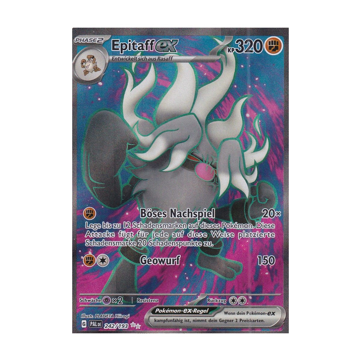 Epitaff ex 242/193 Fullart Entwicklungen in Paldea Pokemon Karte kaufen