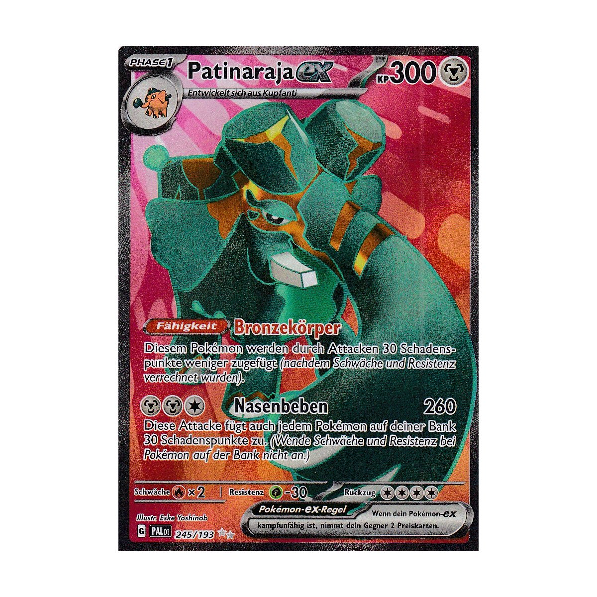 Patinaraja ex 245/193 Fullart Entwicklungen in Paldea Pokemon Karte kaufen