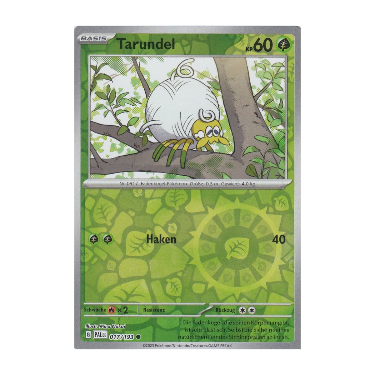 Tarundel 017/193 REVERSE HOLO Entwicklungen in Paldea Pokemon Karte kaufen