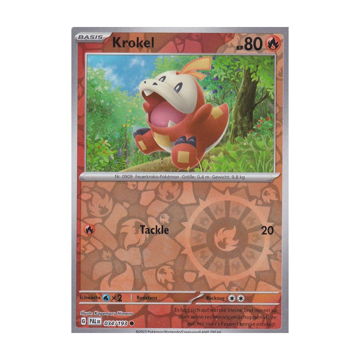 Krokel 034/193 REVERSE HOLO Entwicklungen in Paldea Pokemon Karte kaufen