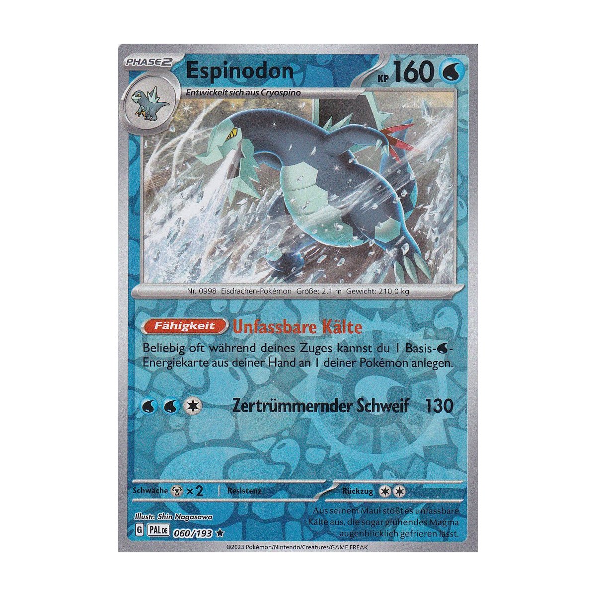 Espinodon 060/193 Holo REVERSE HOLO Entwicklungen in Paldea Pokemon ...