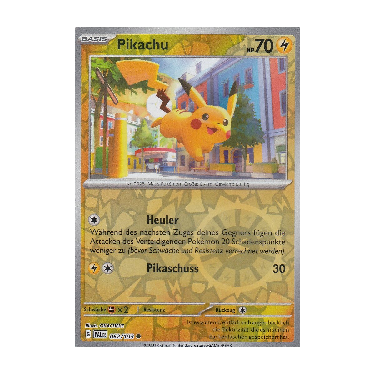 Pikachu 062/193 REVERSE HOLO Entwicklungen in Paldea Pokemon Karte kaufen