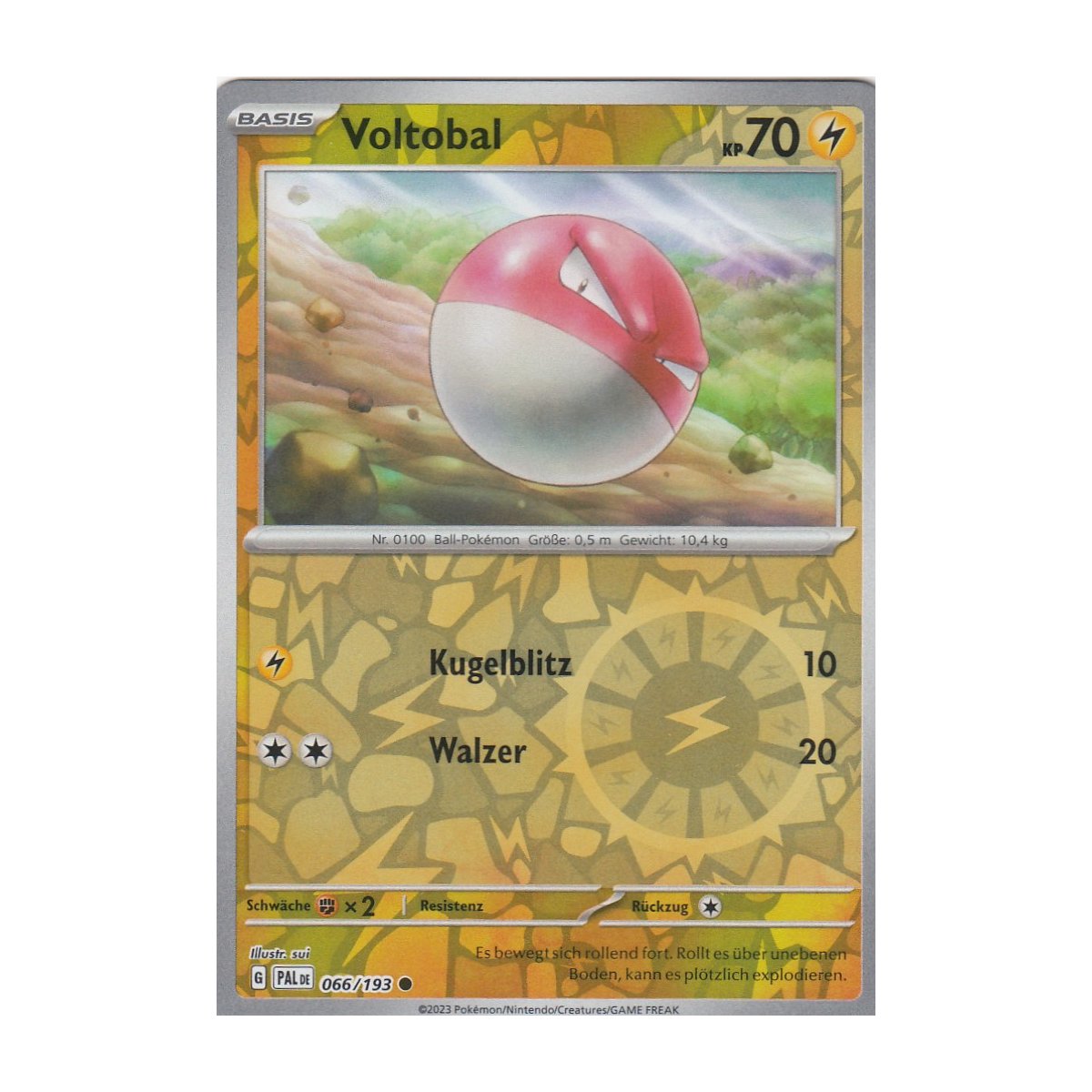 Voltobal 066/193 REVERSE HOLO Entwicklungen in Paldea Pokemon Karte kaufen