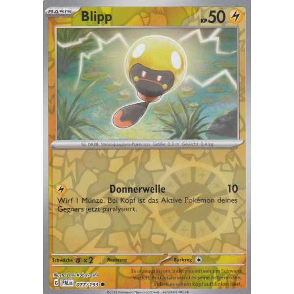 Blipp 077/193 REVERSE HOLO Entwicklungen in Paldea Pokemon Karte kaufen