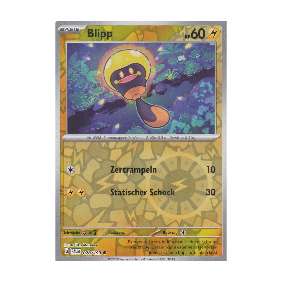 Blipp 078/193 REVERSE HOLO Entwicklungen in Paldea Pokemon Karte kaufen