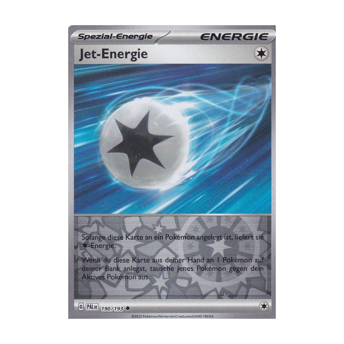 Jet-Energie 190/193 REVERSE HOLO Entwicklungen in Paldea Pokemon Karte ...