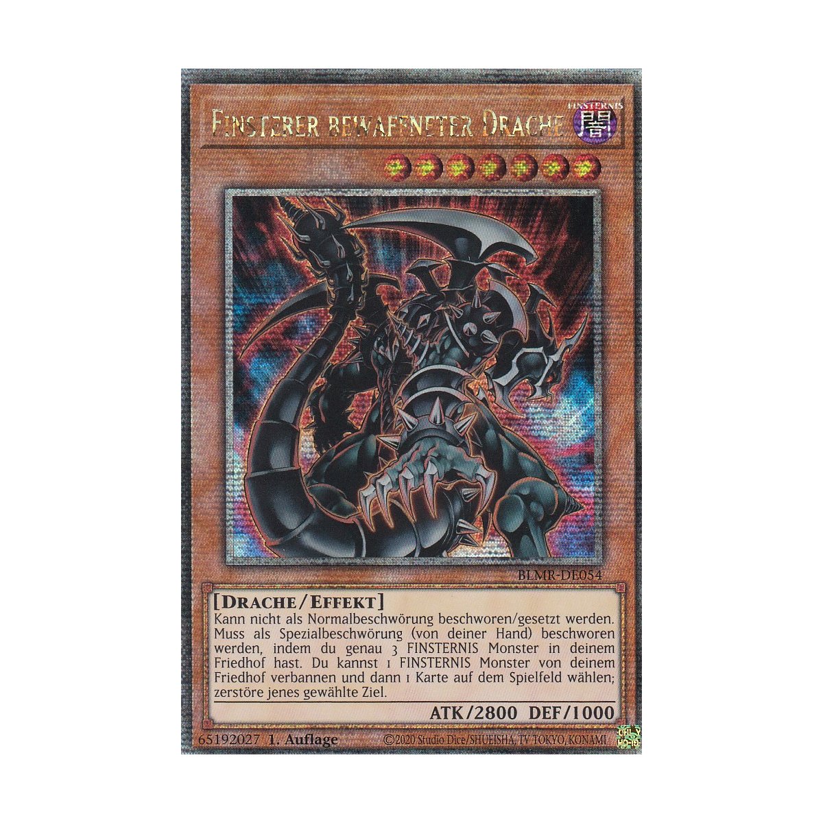 Finsterer bewaffneter Drache (Quarter Century Secret Rare) BLMR-DE054 ...