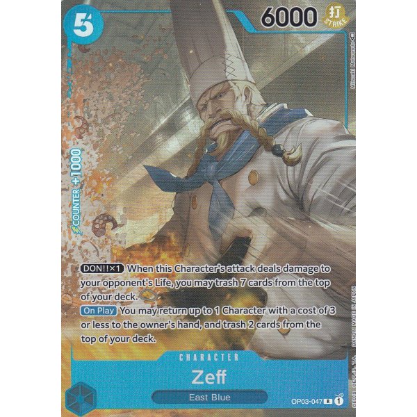 Zeff Alternate Art (Parallel Rare) OP03-047-ALT Pillars of Strength kaufen