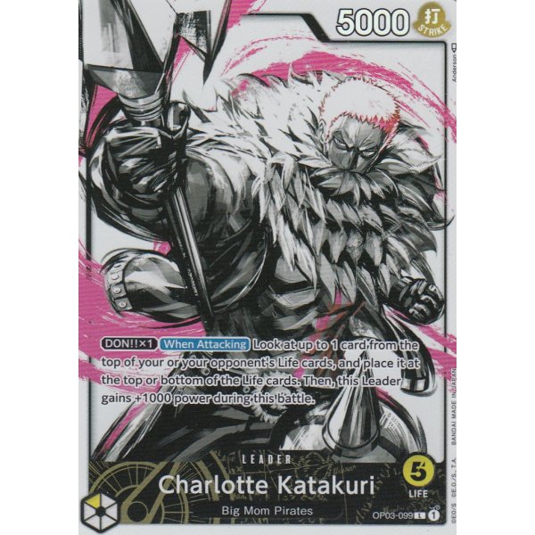 Charlotte Katakuri Alternate Art (Parallel Rare) OP03-099-ALT Pillars ...