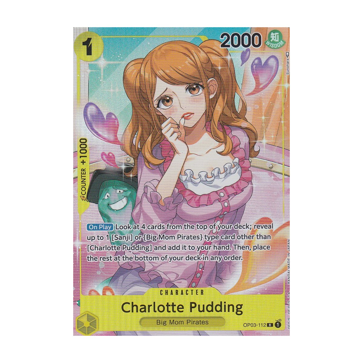 Charlotte Pudding Alternate Art (Parallel Rare) OP03-112-ALT Pillars of ...