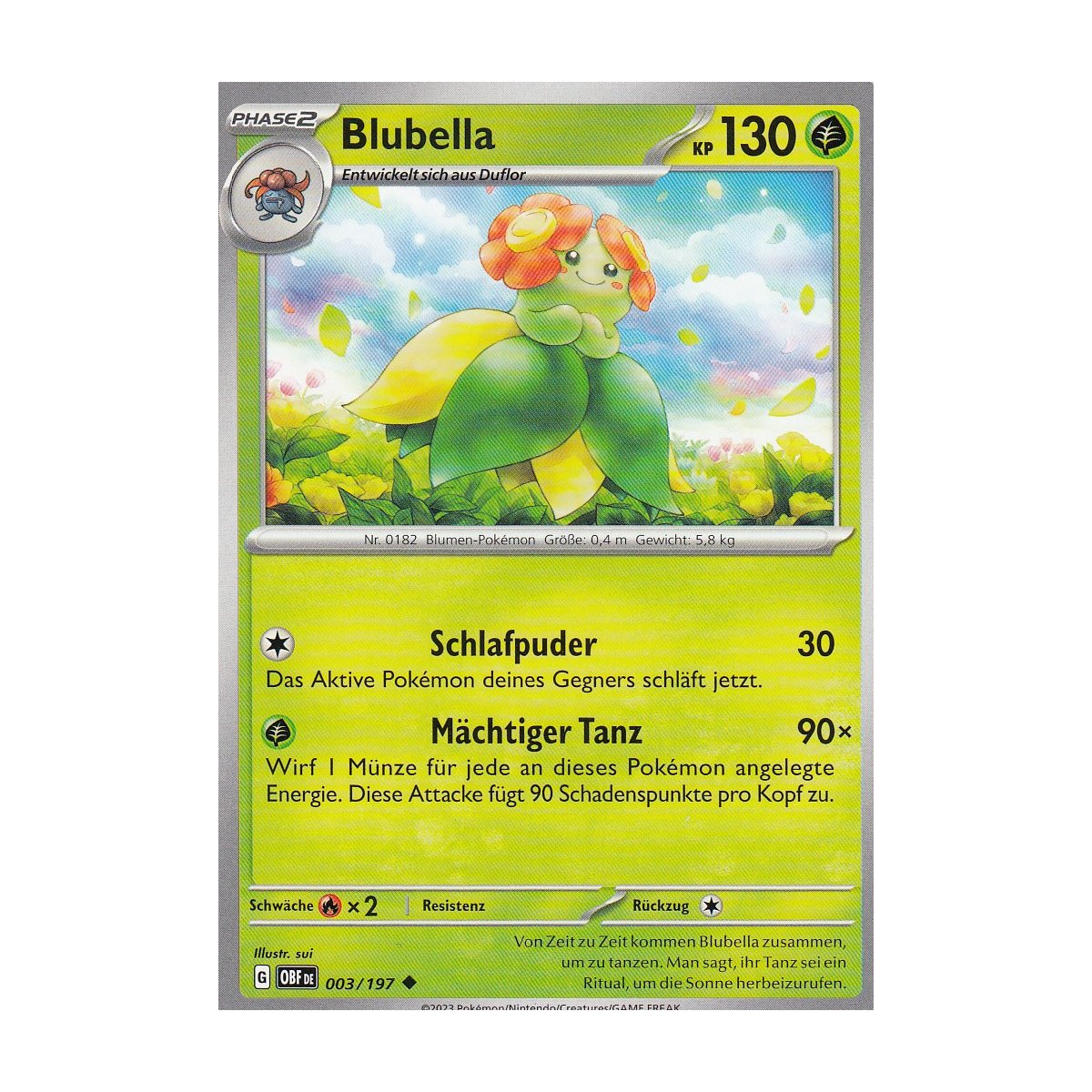 Blubella 003/197 Obsidianflammen Pokemon Karte günstig kaufen
