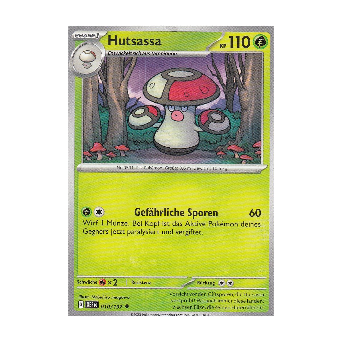 Hutsassa 010/197 Obsidianflammen Pokemon Karte günstig kaufen