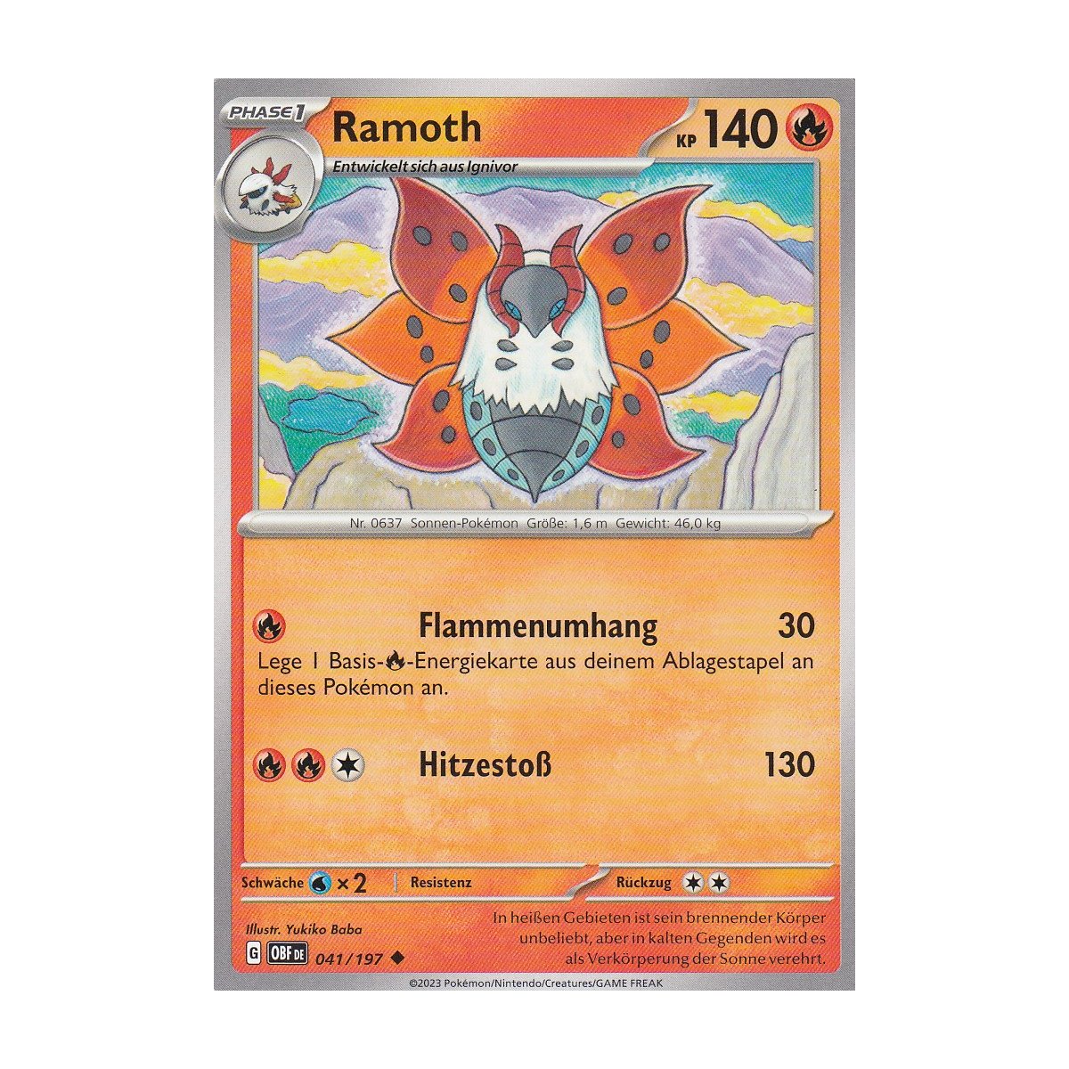 Ramoth 041/197 Obsidianflammen Pokemon Karte günstig kaufen