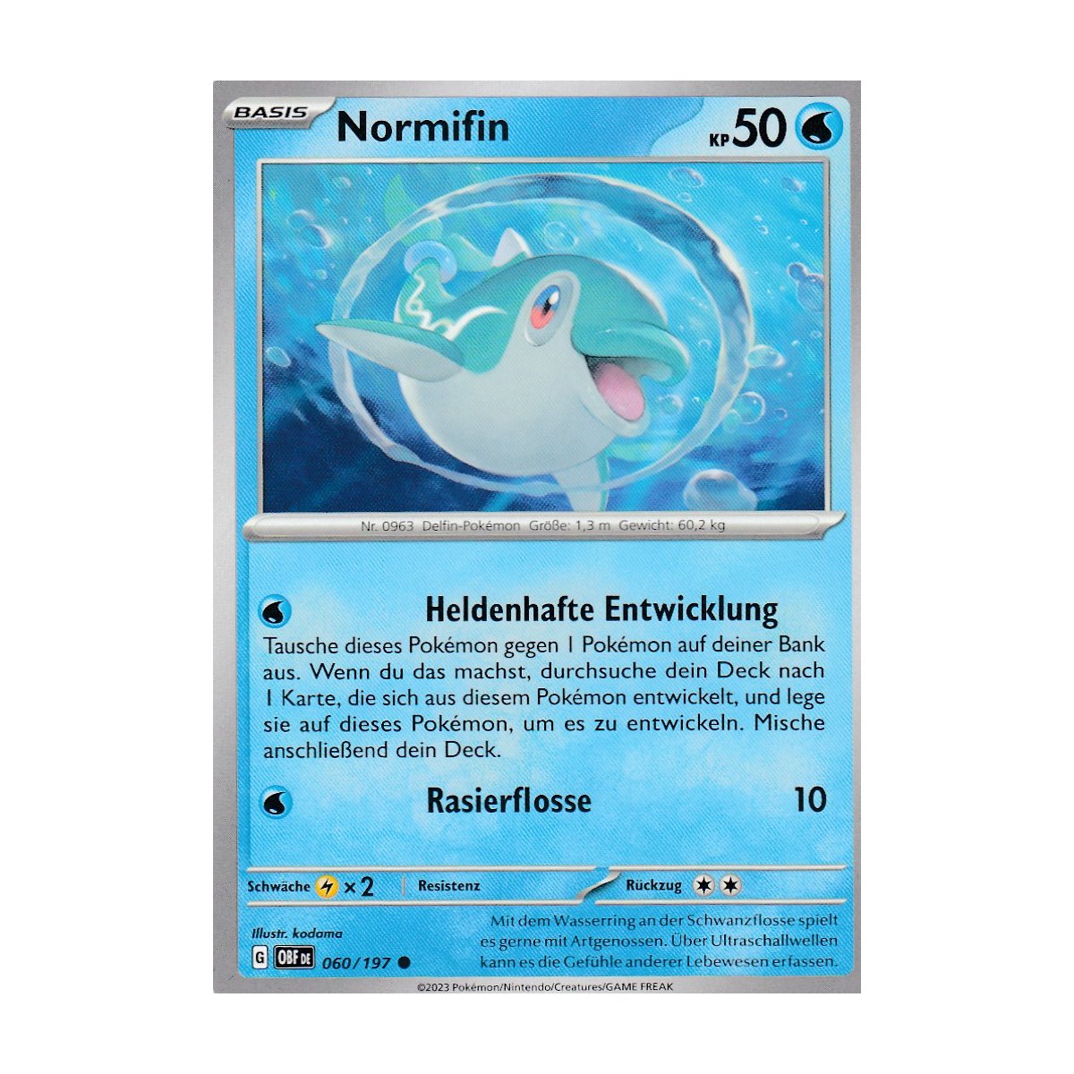 Normifin 060/197 Obsidianflammen Pokemon Karte günstig kaufen