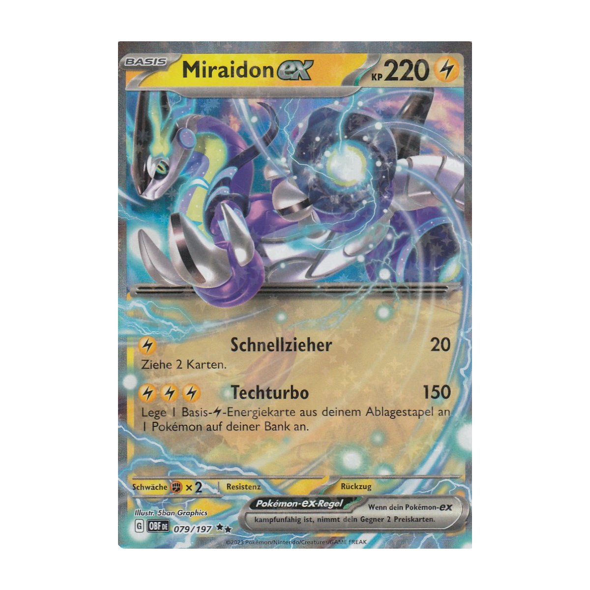 Miraidon-ex 079/197 Obsidianflammen Pokemon Karte günstig kaufen
