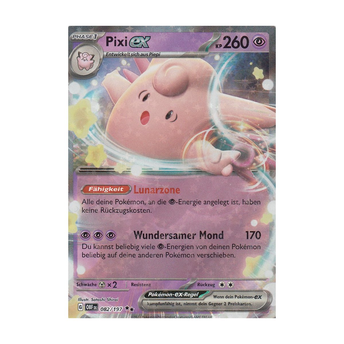 Pixi-ex 082/197 Obsidianflammen Pokemon Karte günstig kaufen