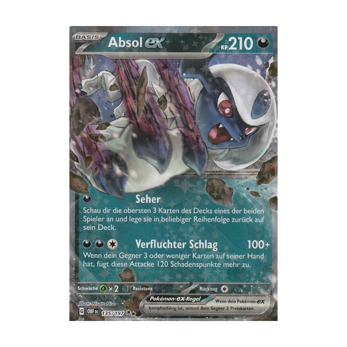 Absol-ex 135/197 Obsidianflammen Pokemon Karte günstig kaufen