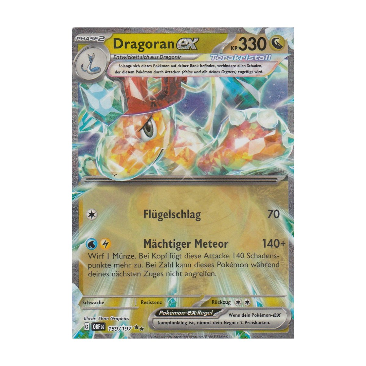 Dragoran-ex 159/197 Obsidianflammen Pokemon Karte günstig kaufen