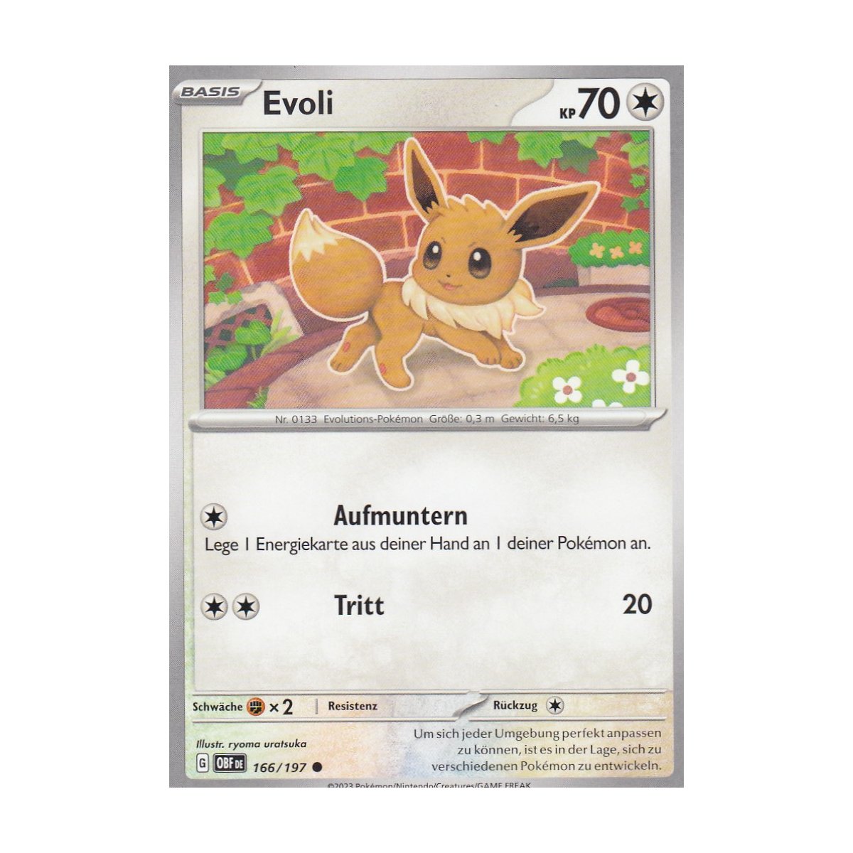 Evoli 166/197 Obsidianflammen Pokemon Karte günstig kaufen