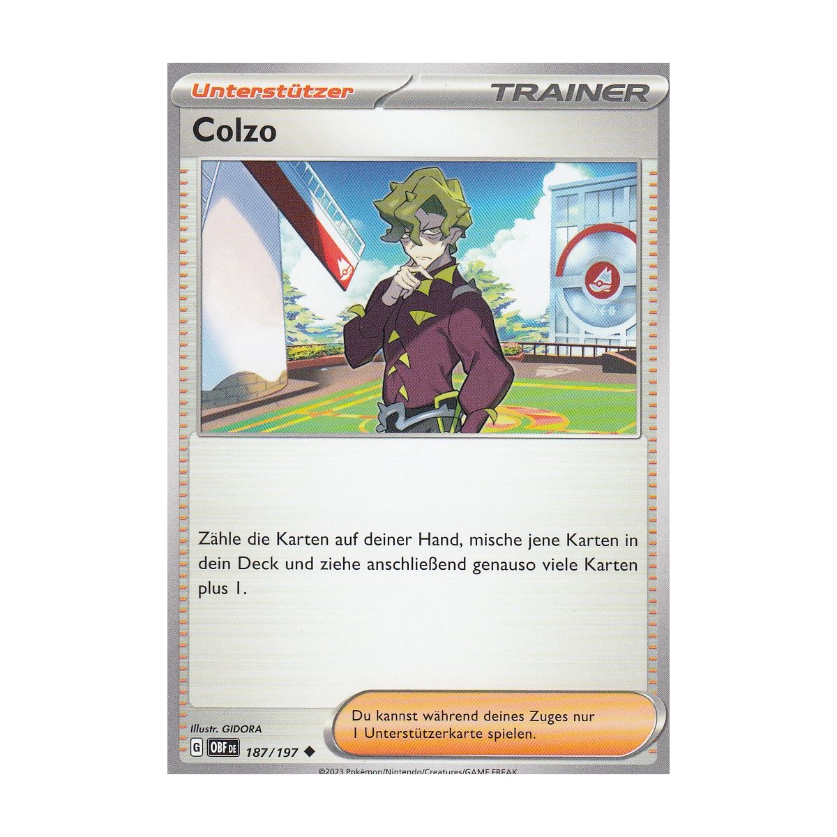 Colzo 187/197 Obsidianflammen Pokemon Karte günstig kaufen