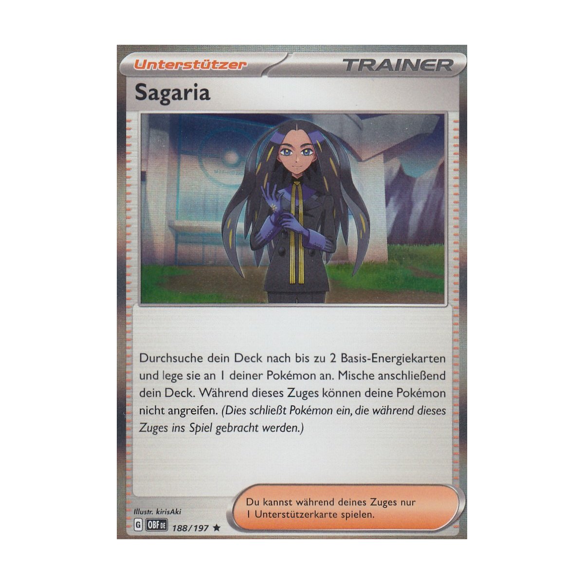 Sagaria 188/197 Holo Obsidianflammen Pokemon Karte günstig kaufen
