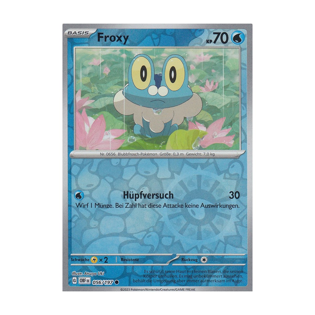 Froxy 056/197 REVERSE HOLO Obsidianflammen Pokemon Karte kaufen