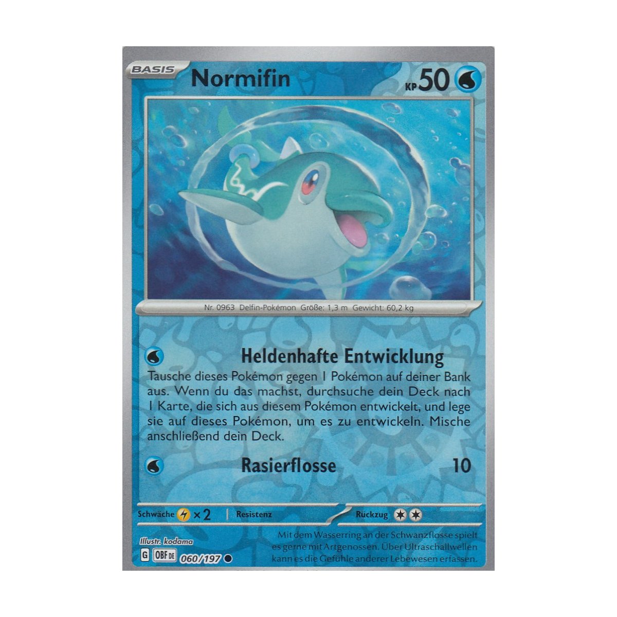 Normifin 060/197 REVERSE HOLO Obsidianflammen Pokemon Karte kaufen