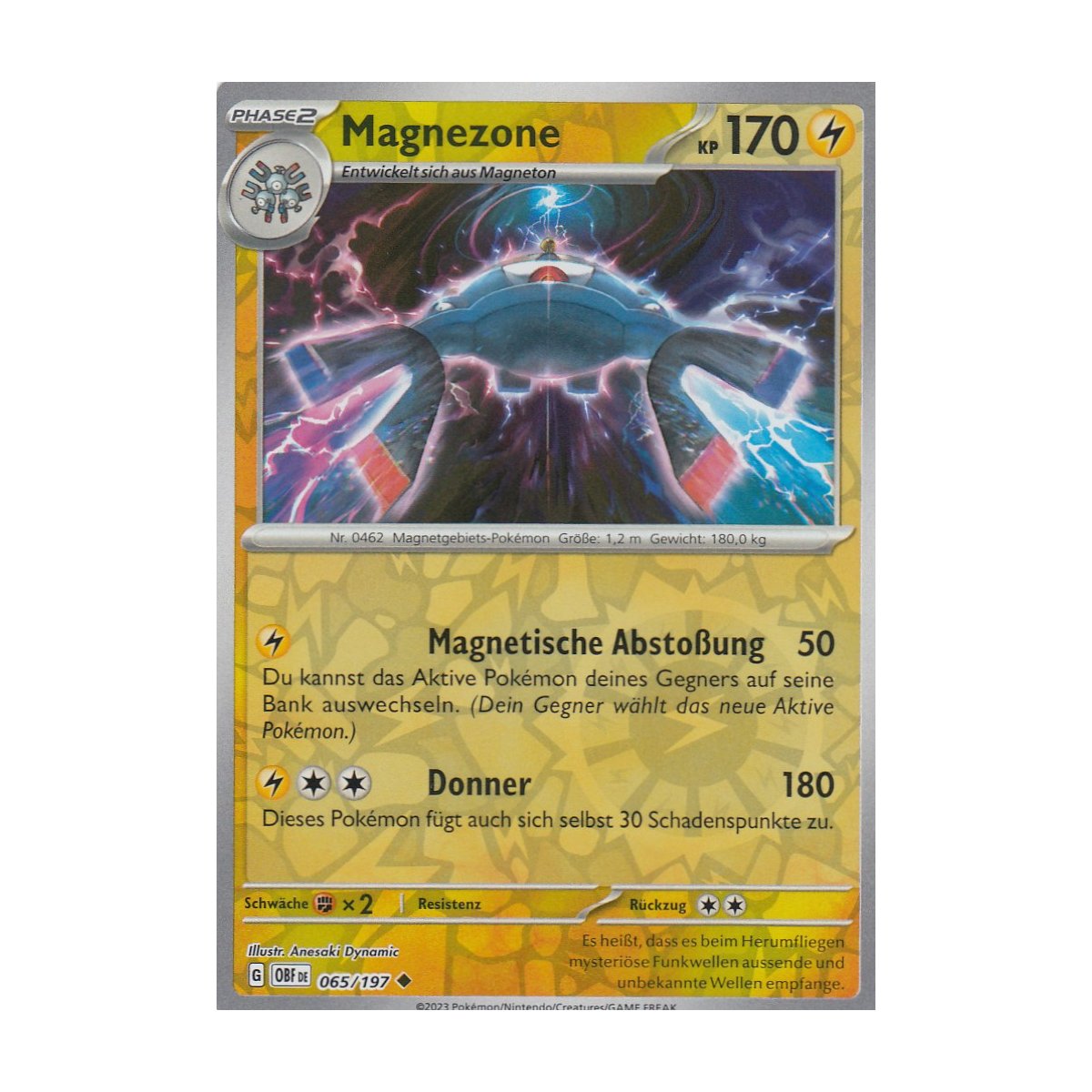 Magnezone 065/197 REVERSE HOLO Obsidianflammen Pokemon Karte kaufen